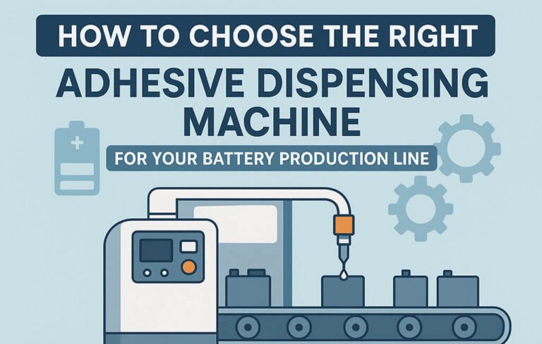 How to Choose the Right Adhesive Dispensing Machine for Your Battery ...